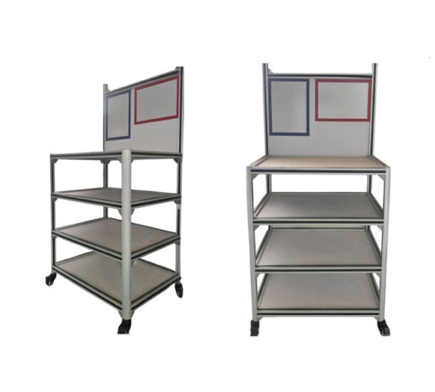 Manufacturer of Aluminum Storage Visual Display Trolley